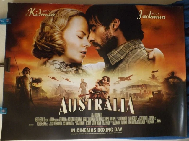AUSTRALIA HUGH JACKMAN Nicole Kidman Original Quad Cinema Poster EUR 17,48 - PicClick IT